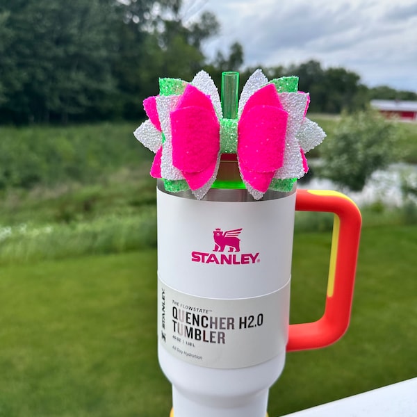 Stanley Neon Bow Topper - Etsy