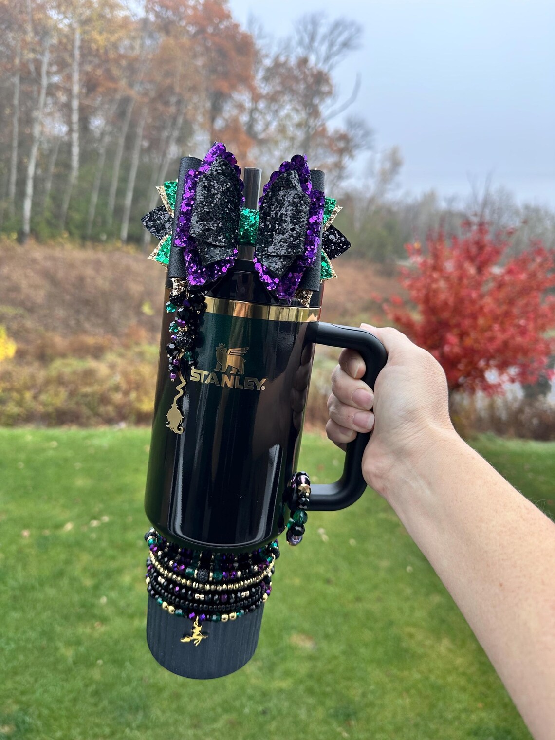 Elphaba 2.0 Wicked Stanley Bow Straw Topper - Etsy