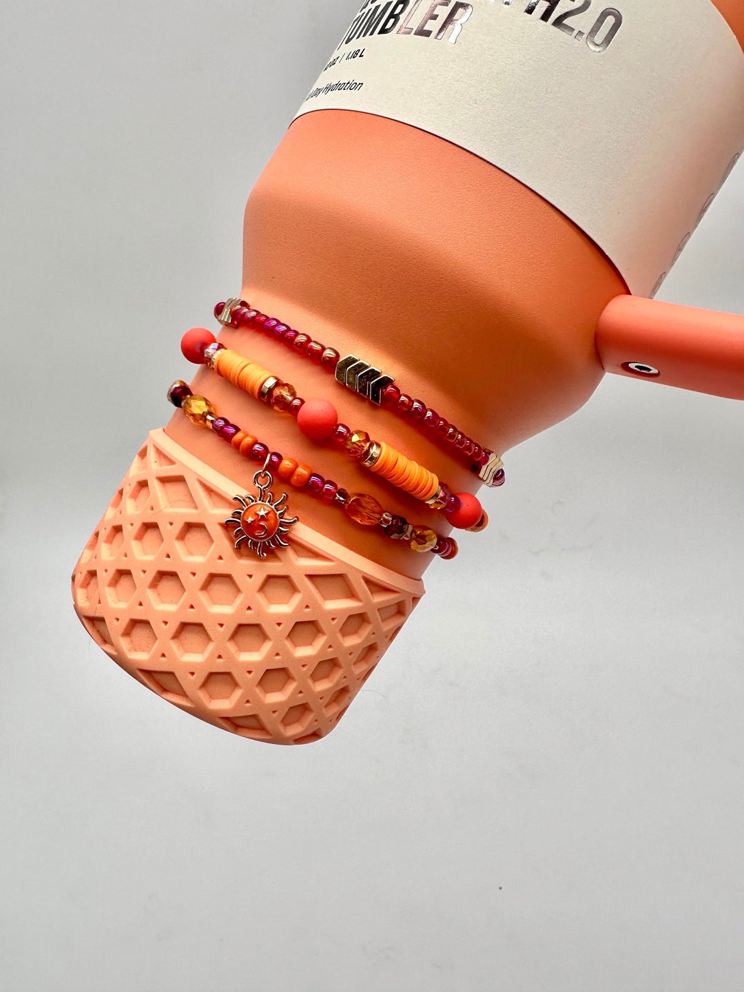 Sunset Orange Boot Topper Stack Tigerlily Nectarine Sunshine - Etsy