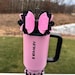 Messi Straw Bow for Stanley - Pink and Black - Etsy