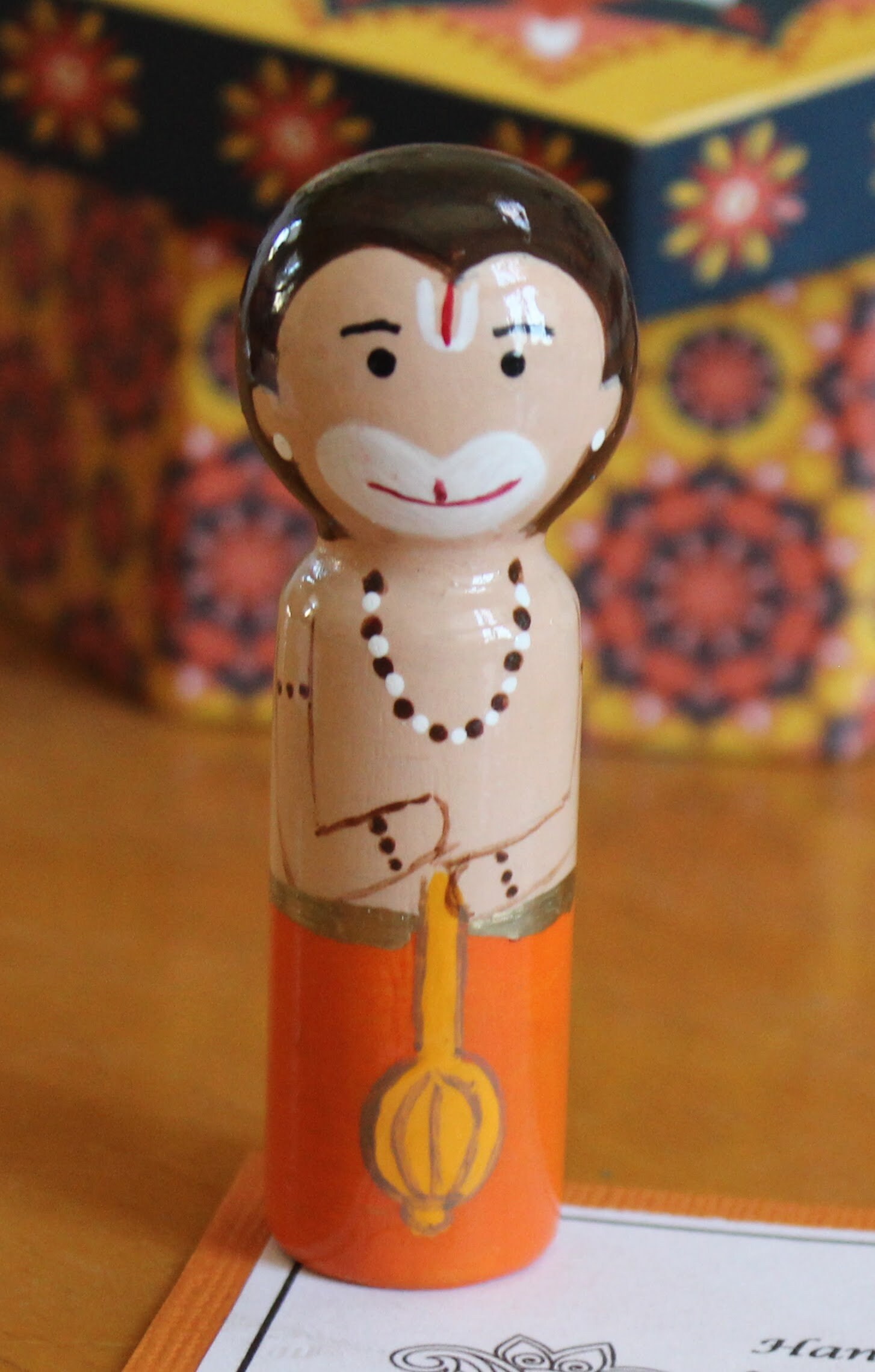 Handmade Peg Doll Hanuman Doll Anjaneya Doll Hindu Gods - Etsy