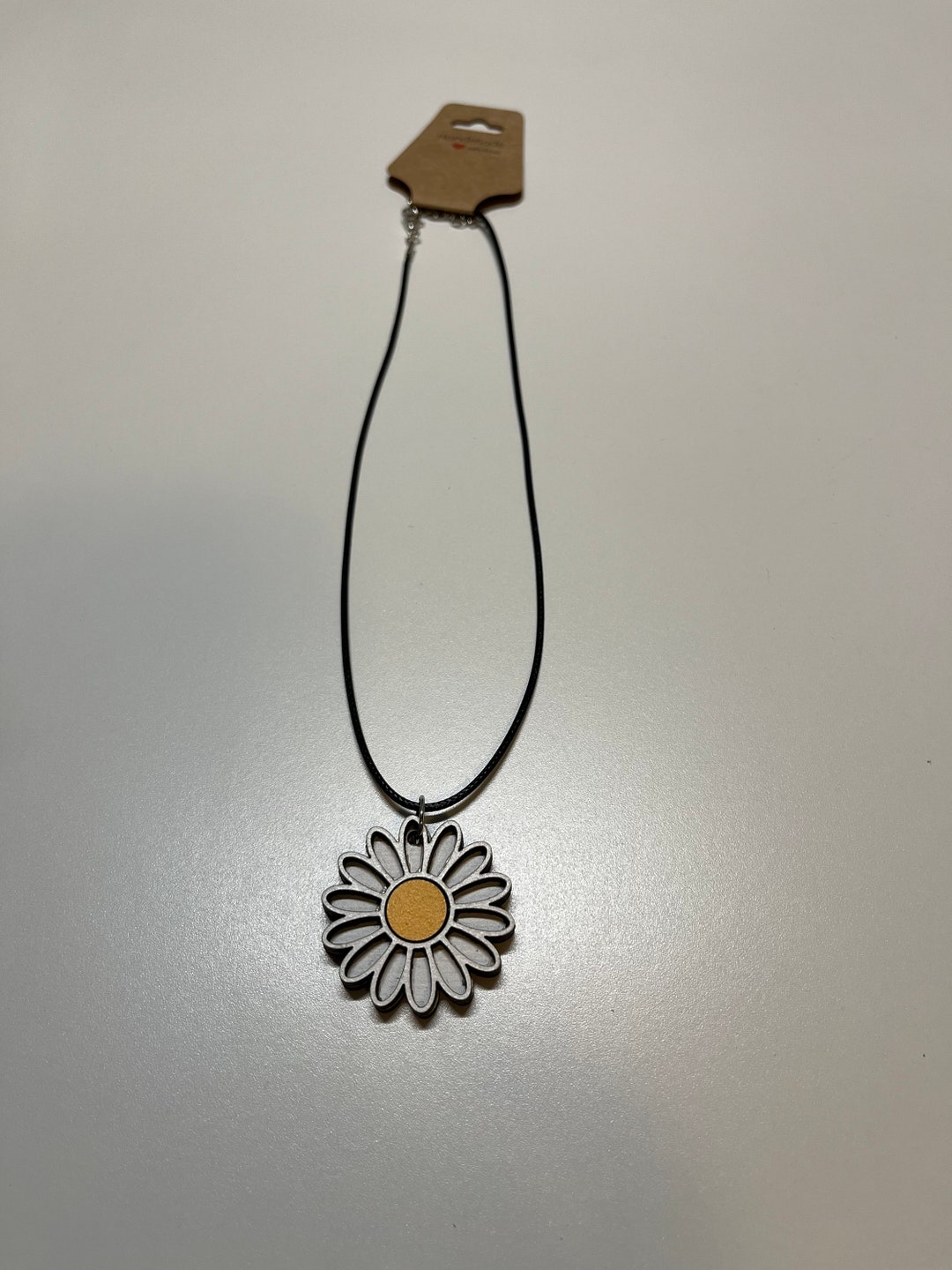 Laser Cut Daisy Necklace Pendant Jewelry - Etsy