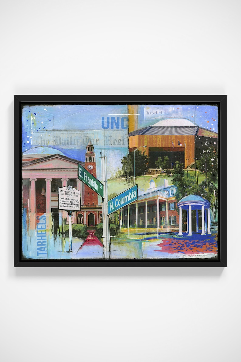 Loving Chapel Hill - Giclee Paper Print. University of North Carolina ...
