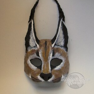 Cat, Caracal, Cat Mask, Neko, Animal Costume Mask, Caracal Mask, Big ...