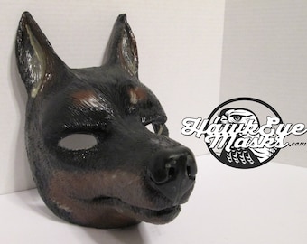 Doberman Dog Mask - Etsy