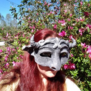 Cute Gargoyle, Gargoyle Mask, Masquerade Mask, Silver and Grey, Lap ...