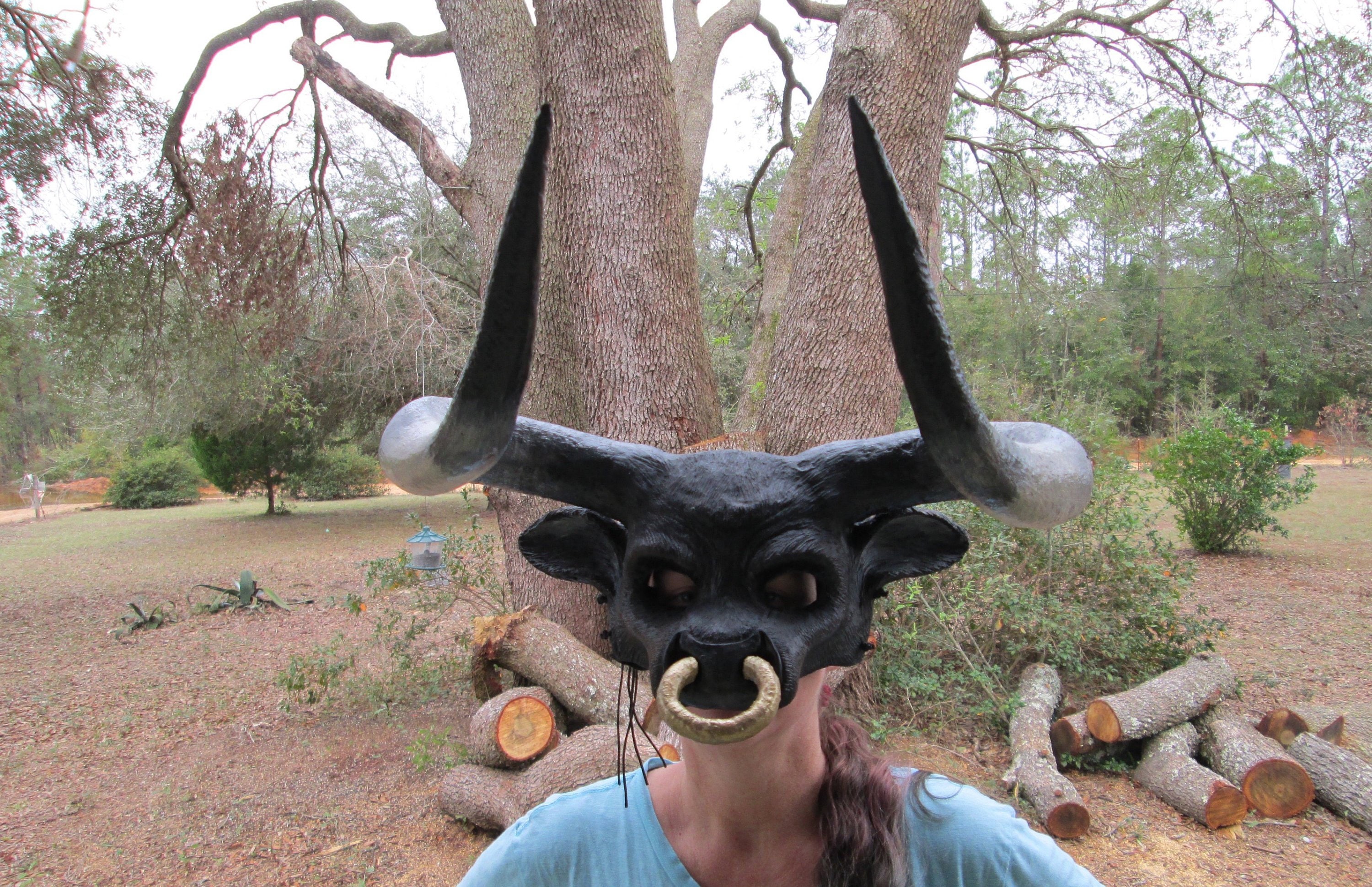 Minotaur Bull Mask Mythological Beast Taurus Black Bull - Etsy Israel
