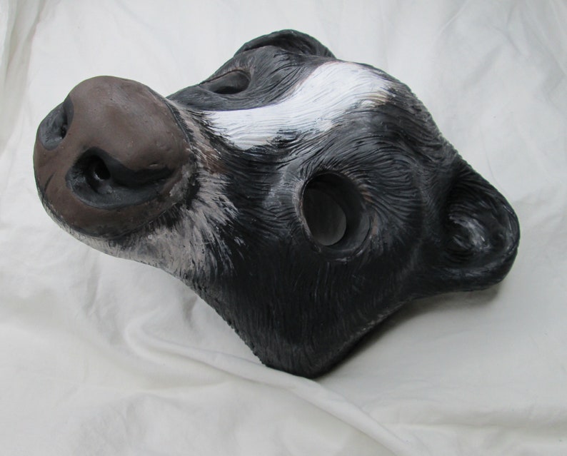 Skunk Mask Woodland Animal Costume Mask Hand Painted | Etsy
