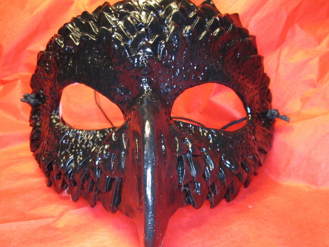 Raven Backbird Masquerade Costume Mask Fantasy Guardian - Etsy