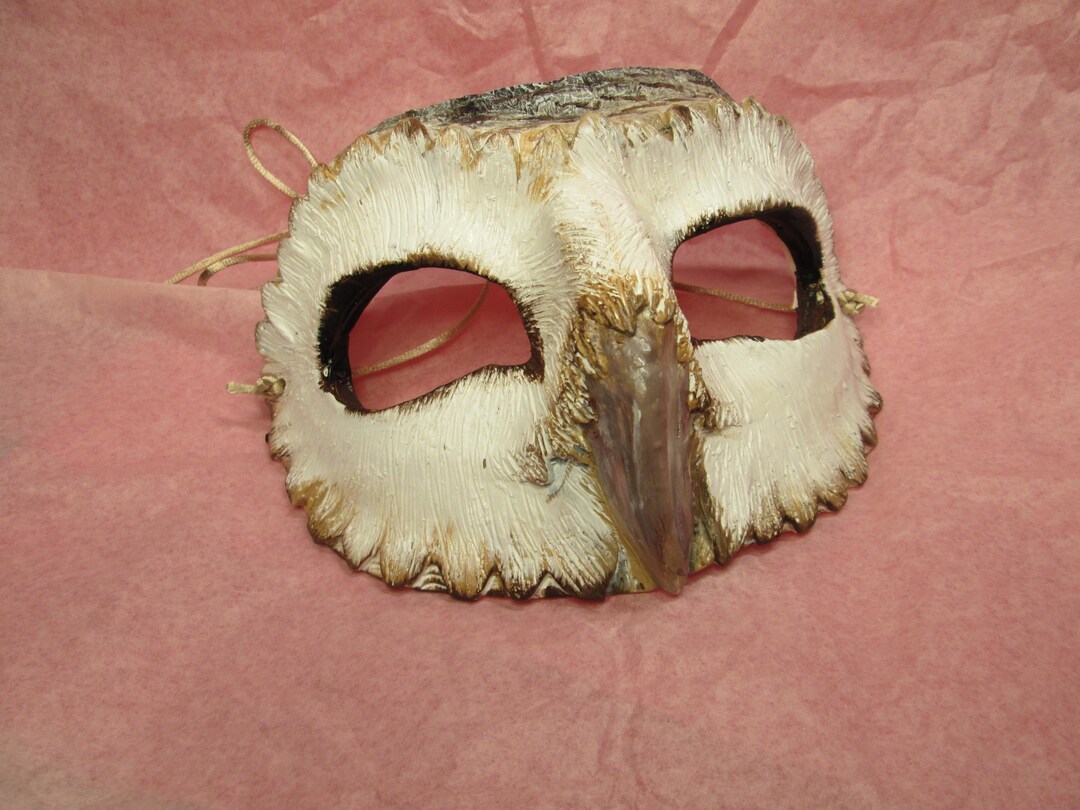 Barn Owl Mask, Ready to Ship, Barn Owl, Masquerade Mask, - Etsy
