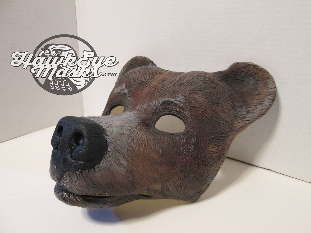 Bear Mask, Brave, Grizzly Bear Mask, Wildlife, Forest, Animal Costume ...