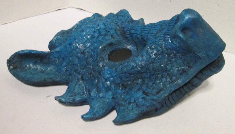 Custom Horns Ice Dragon Mask: Handmade Cosplay Costume Mask - Etsy