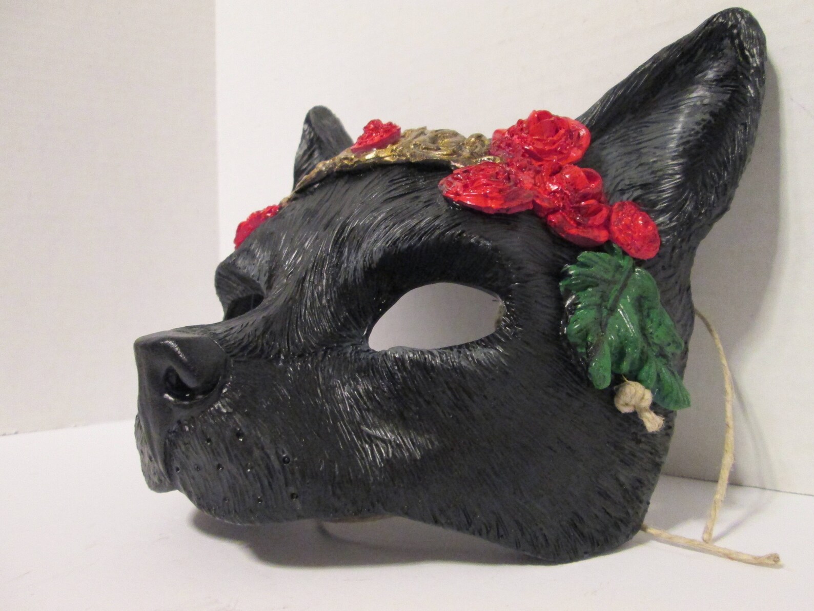 Black Cat Bast Egyptian Cat Hand Painted Masquerade Mask | Etsy