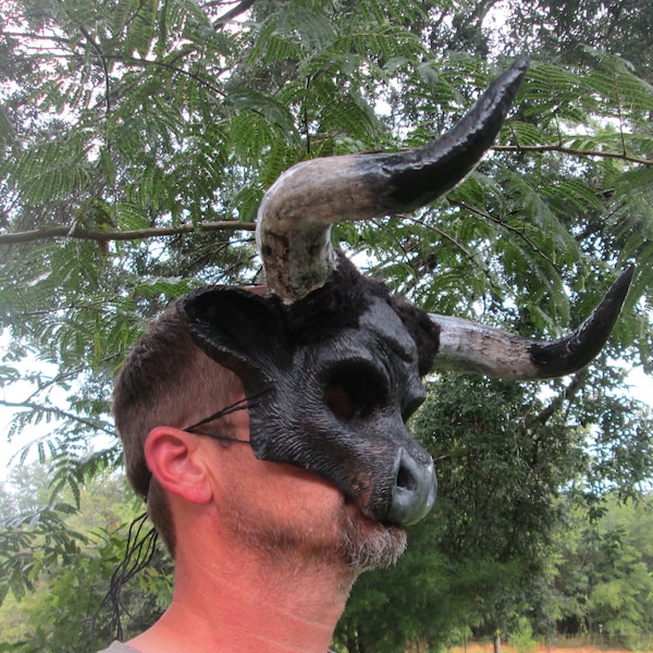 Bull Mask - Etsy