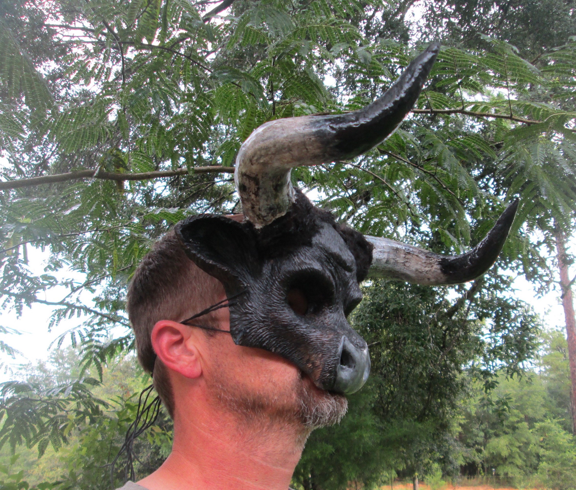 Minotaur Bull Mask Mythological Beast Taurus Black Bull - Etsy Israel