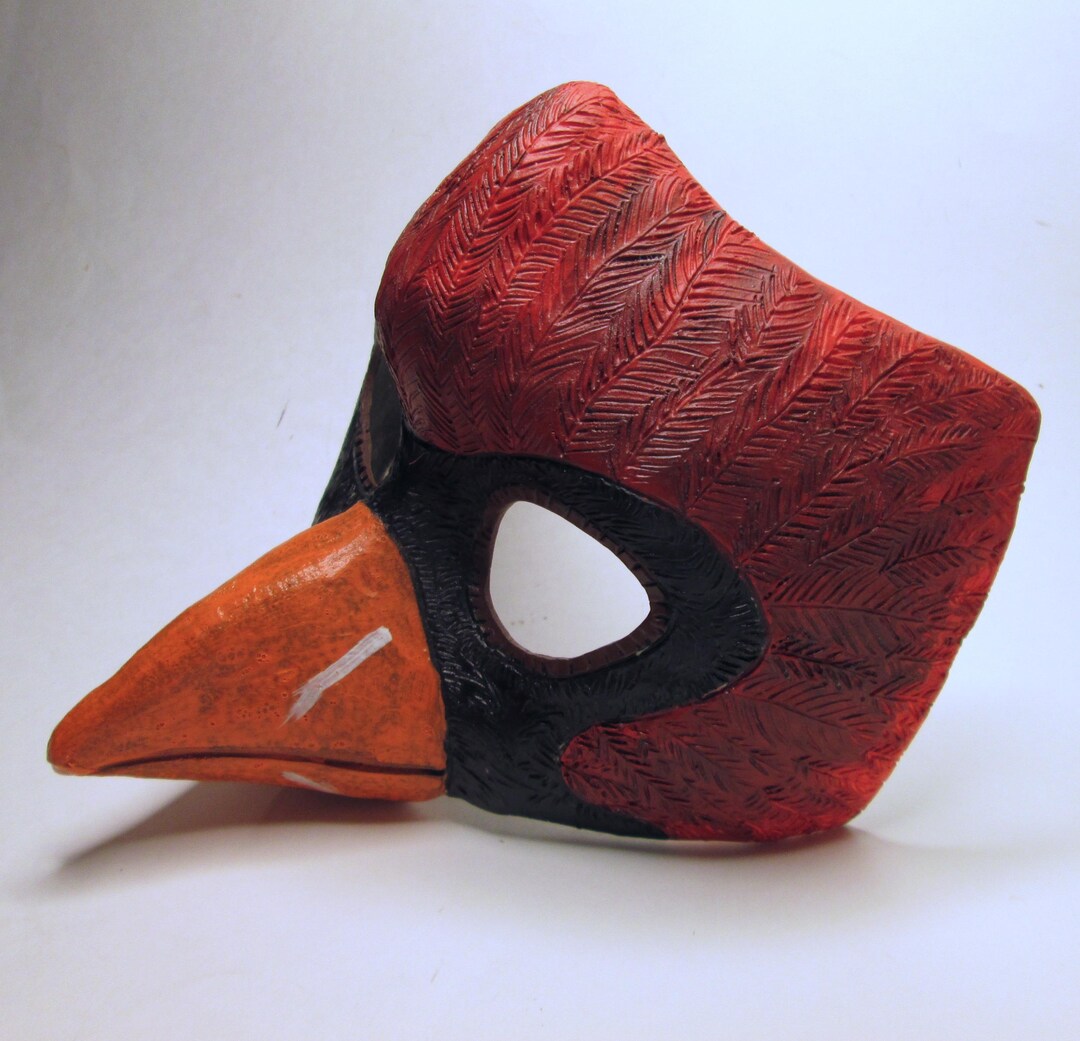 Redbird, Cardinal Mask, Halloween Mask, Red Bird, Cardinals, Adult Bird ...