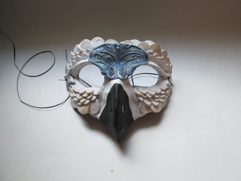 White Bird Mask Snow Half Face Mask Adult Bird Mask - Etsy