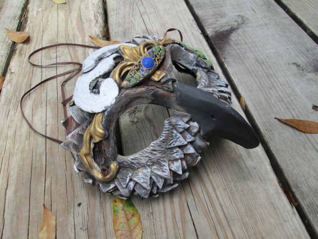 Handmade Resin Bird Mask, Fantasy Costume, Renfaire Masquerade - Etsy