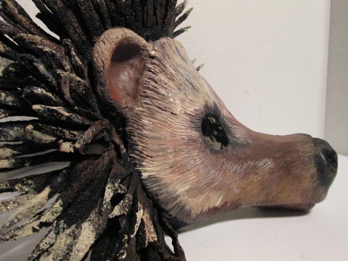 Hedgehog Costume Mask Faux Quills Woodland Animal Costume - Etsy