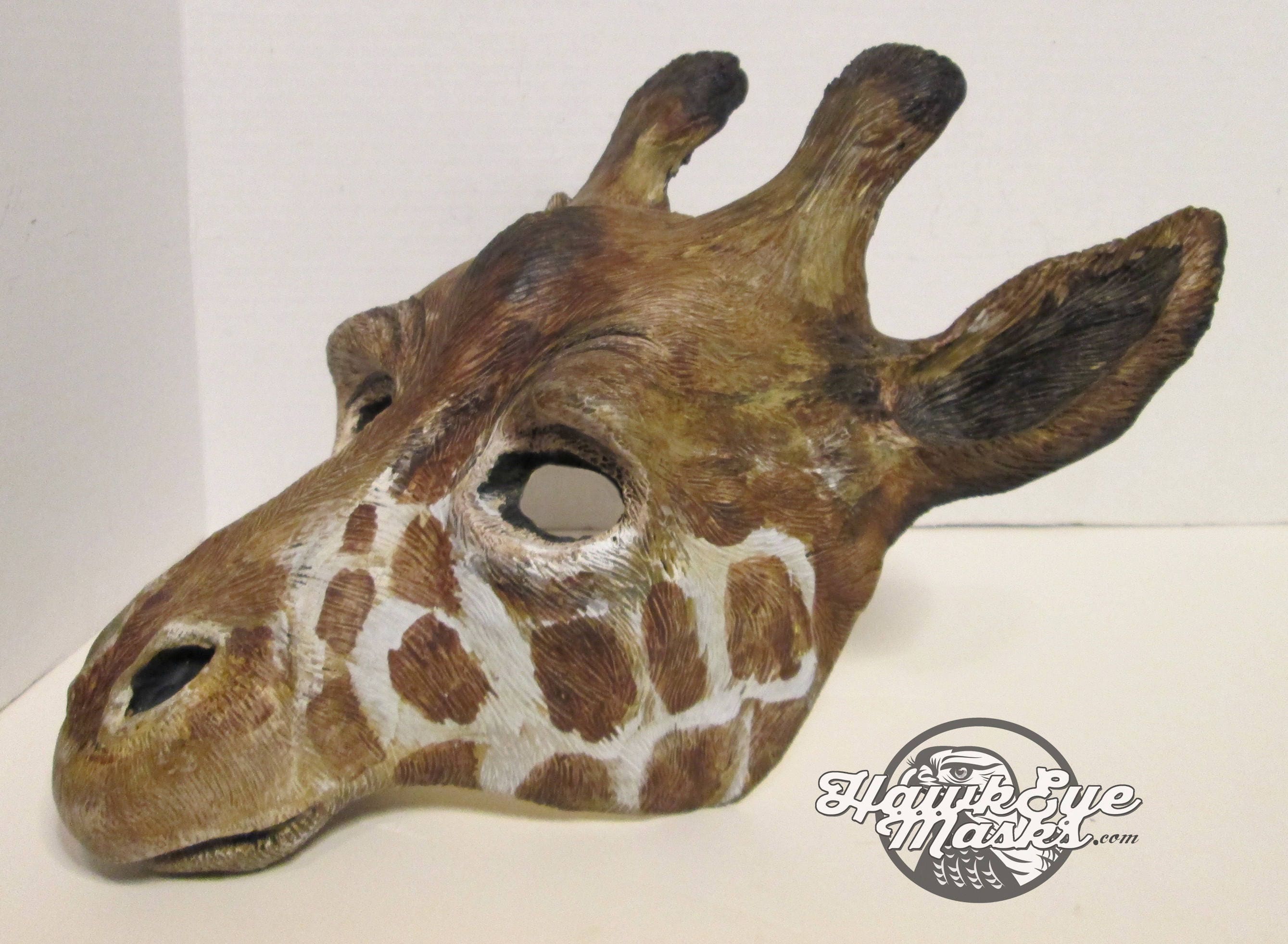Giraffe mask wildlife Adult mask Giraffe costume mask | Etsy