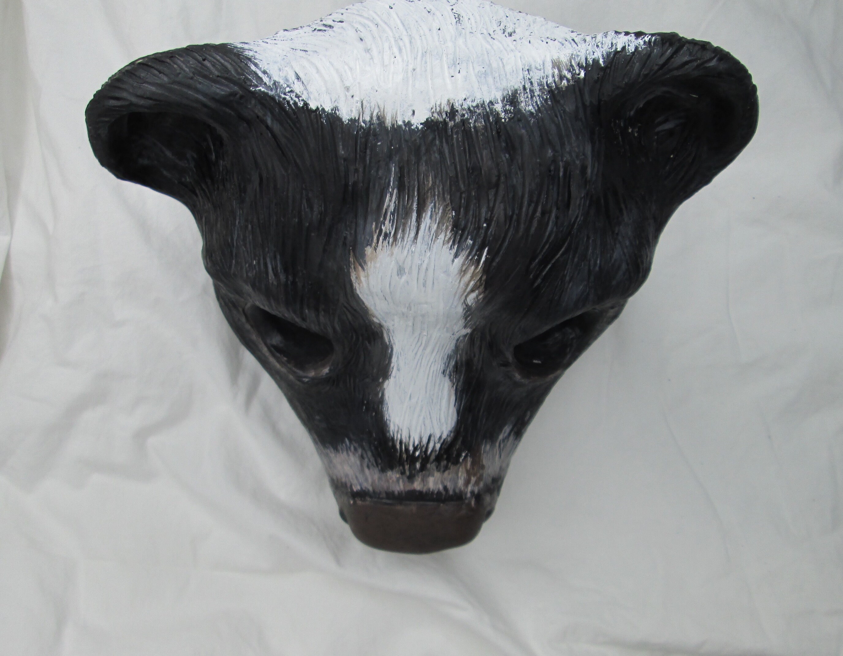 Skunk mask woodland Animal costume Mask hand painted | Etsy