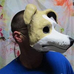 Whippet, Dog Costume Mask, Sculpture, Animal Art, Cute Dog Mask ...