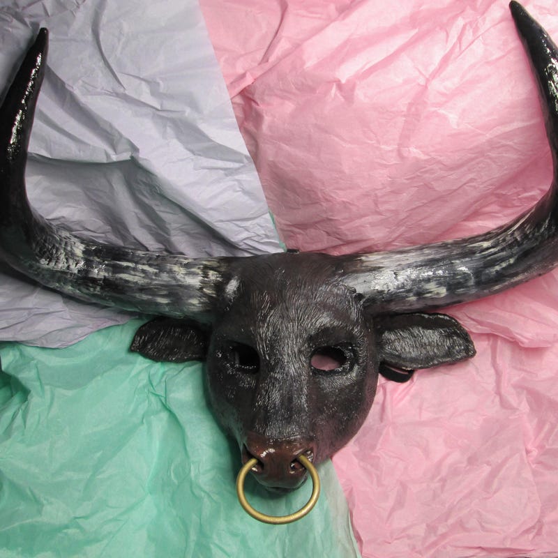 Bull Mask - Etsy