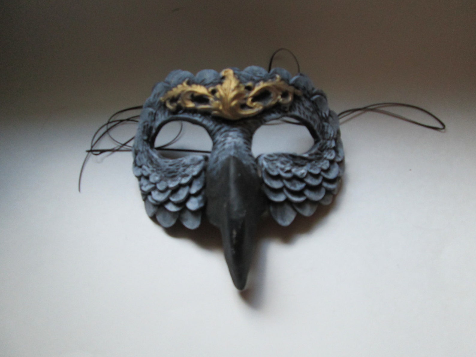 Grey Gull Masquerade Mask Costume Mask Halloween Ren - Etsy