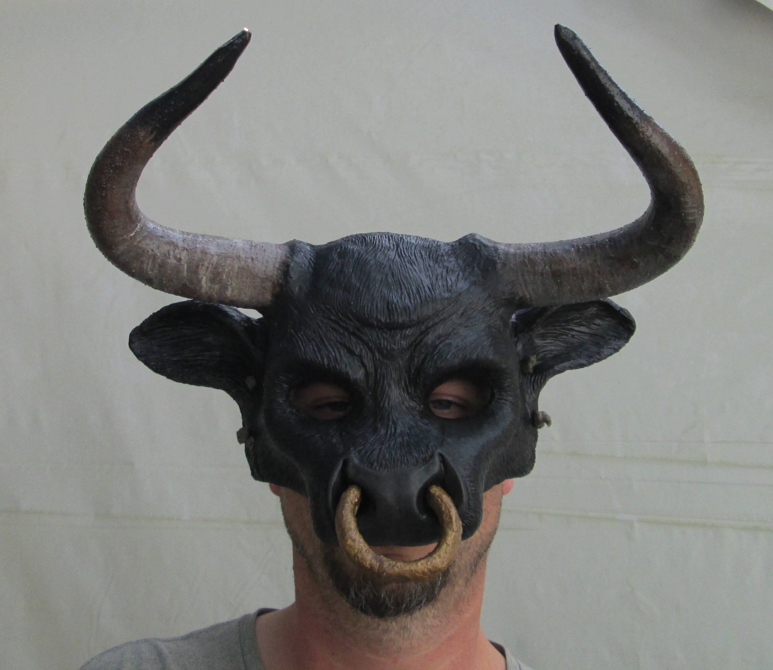 Minotaur Bull Mask Mythological Beast Taurus Black Bull - Etsy Israel