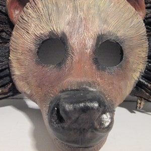 Hedgehog, Costume Mask, Faux Quills, Woodland, Animal Costume Mask ...