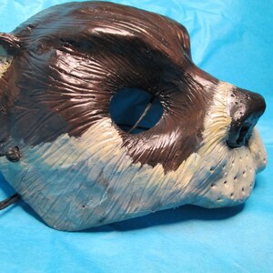 Hand Painted River Otter Mask, Masquerade Costume - Etsy