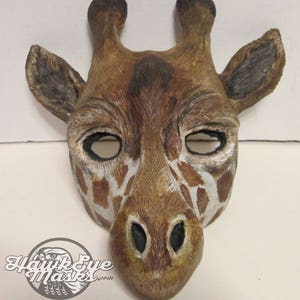 Giraffe Mask, Wildlife, Adult Mask, Giraffe Costume Mask, Masquerade ...