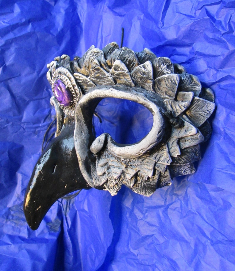 Fantasy Raven Masquerade Costume Mask Fantasy Guardian - Etsy