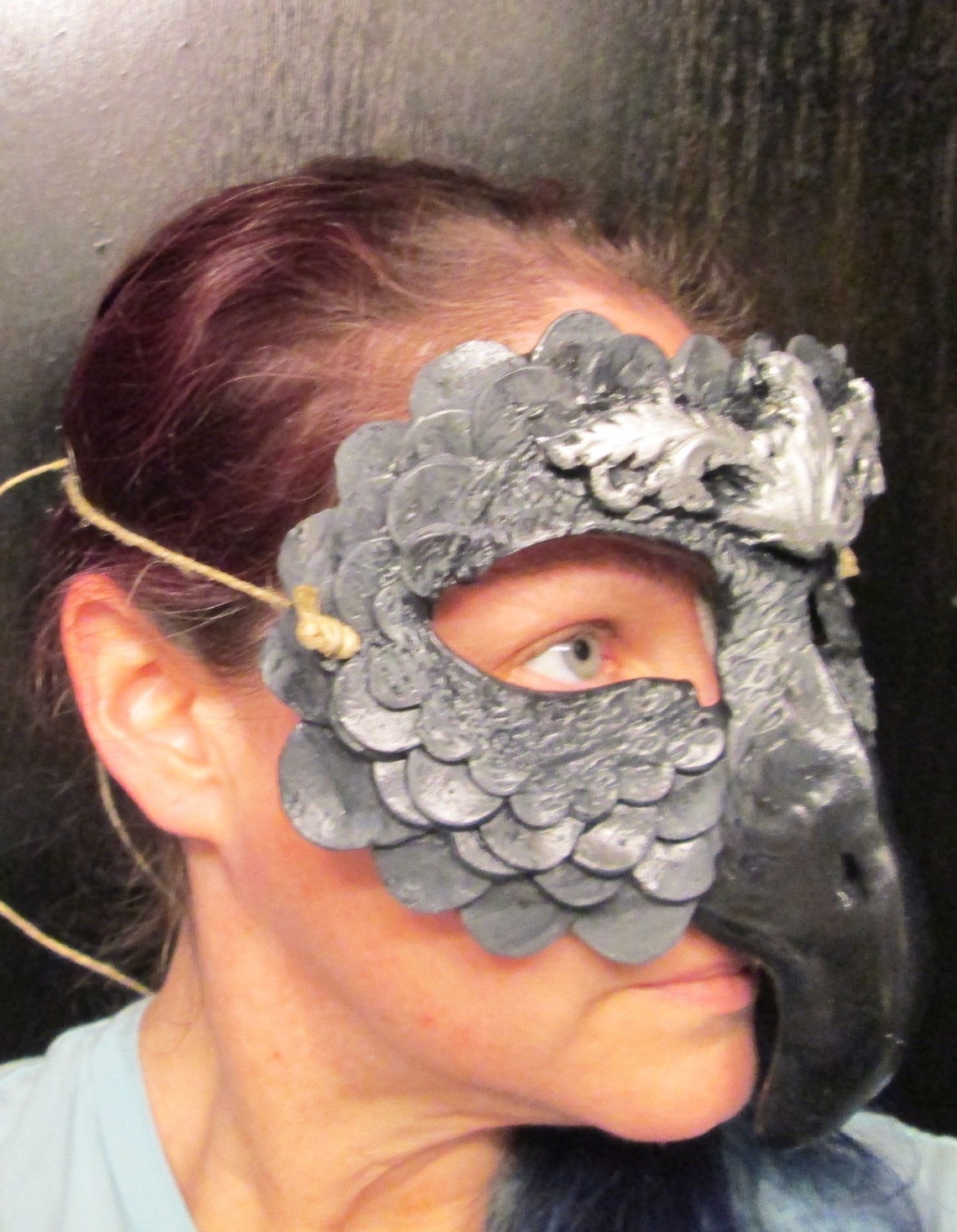 Grey Gull Masquerade Mask Costume Mask Halloween Ren - Etsy