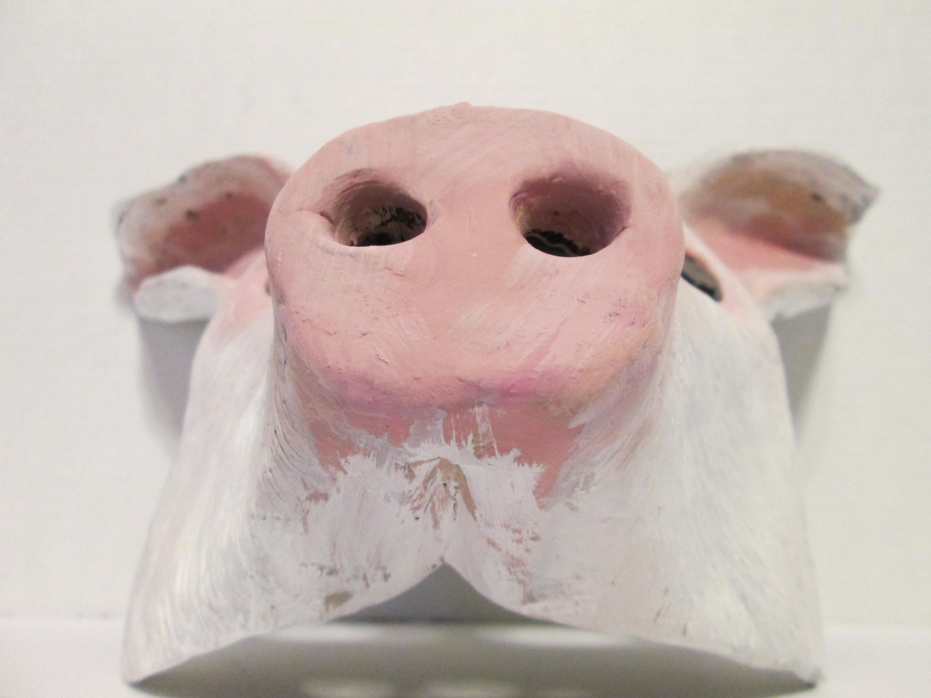 Pig Mask Realistic Farm Animal Mask Pink Pig Hand Painted - Etsy