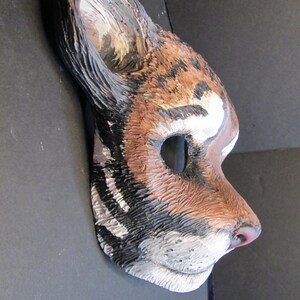 Tiger Cub Cat Mask, Big Cat, Hand Painted, Masquerade Mask, Animal ...