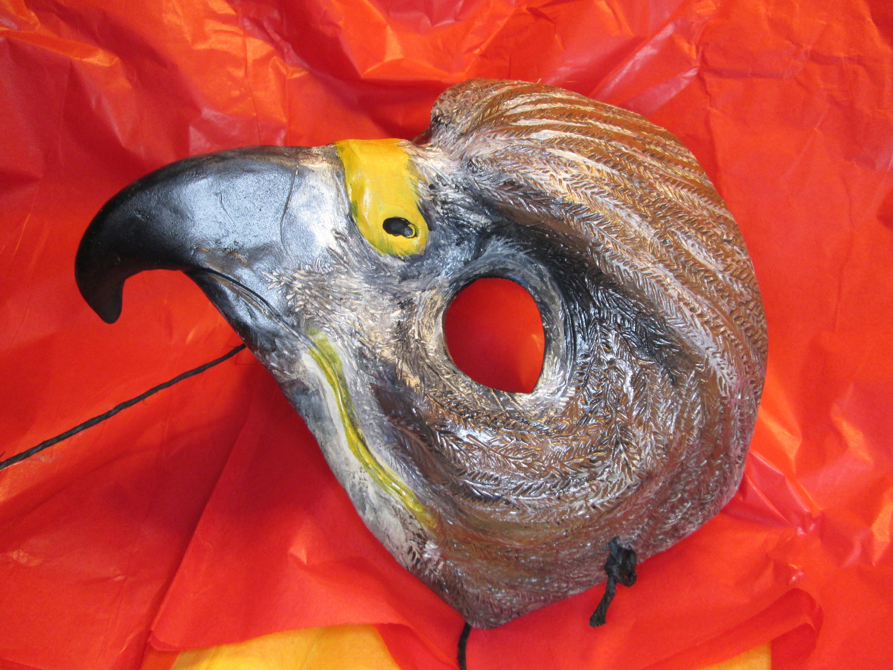 Hawk Mask Red Tailed Hawk Mask Bird Masquerade Mask | Etsy