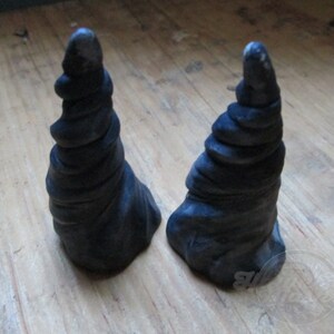 Tiny Twisted Costume Horns, Handmade Lightweight Small Resin Horns, Pan ...