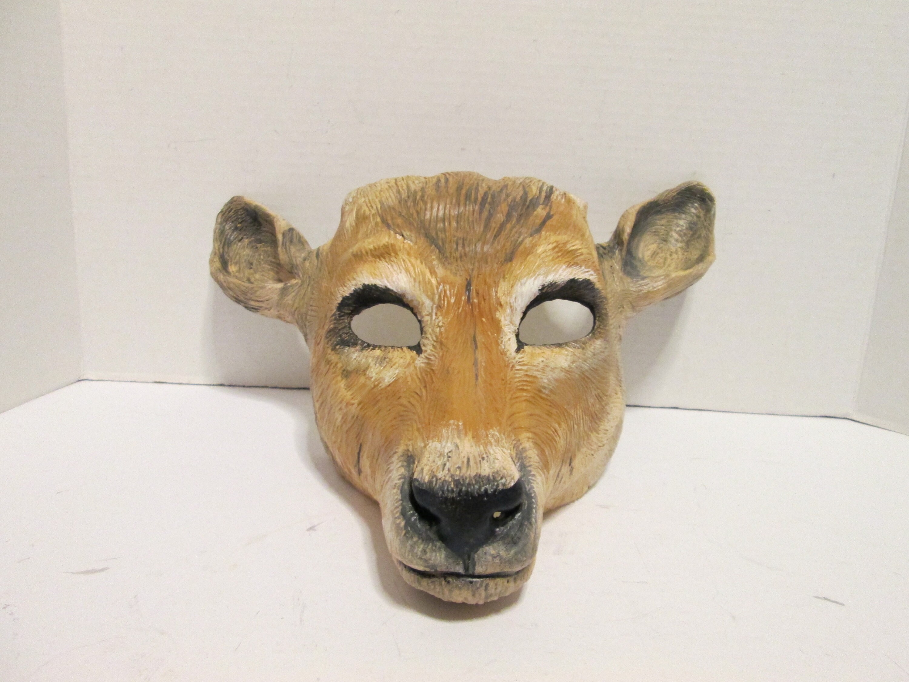 Costume deer mask Realistic Fallow Deer animal mask faux | Etsy