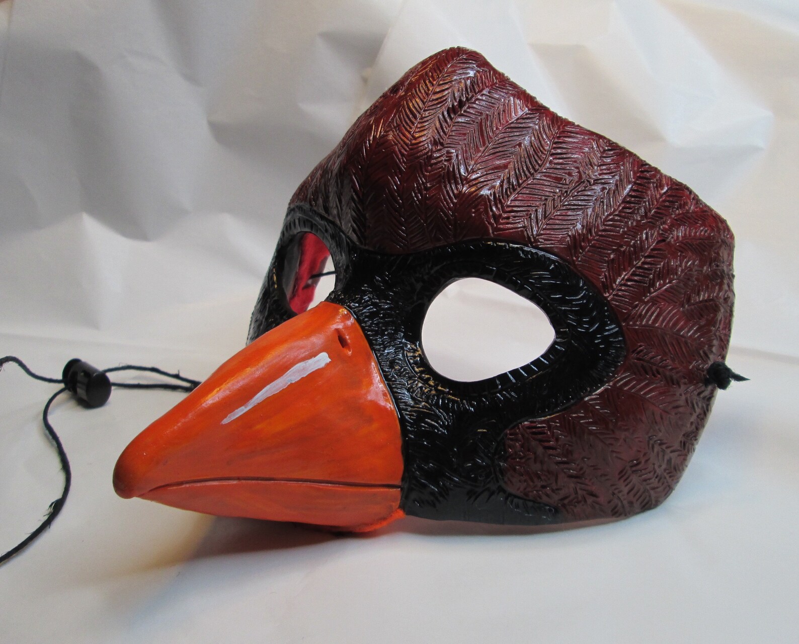 Redbird Cardinal Mask Halloween Mask Red Bird Cardinals | Etsy