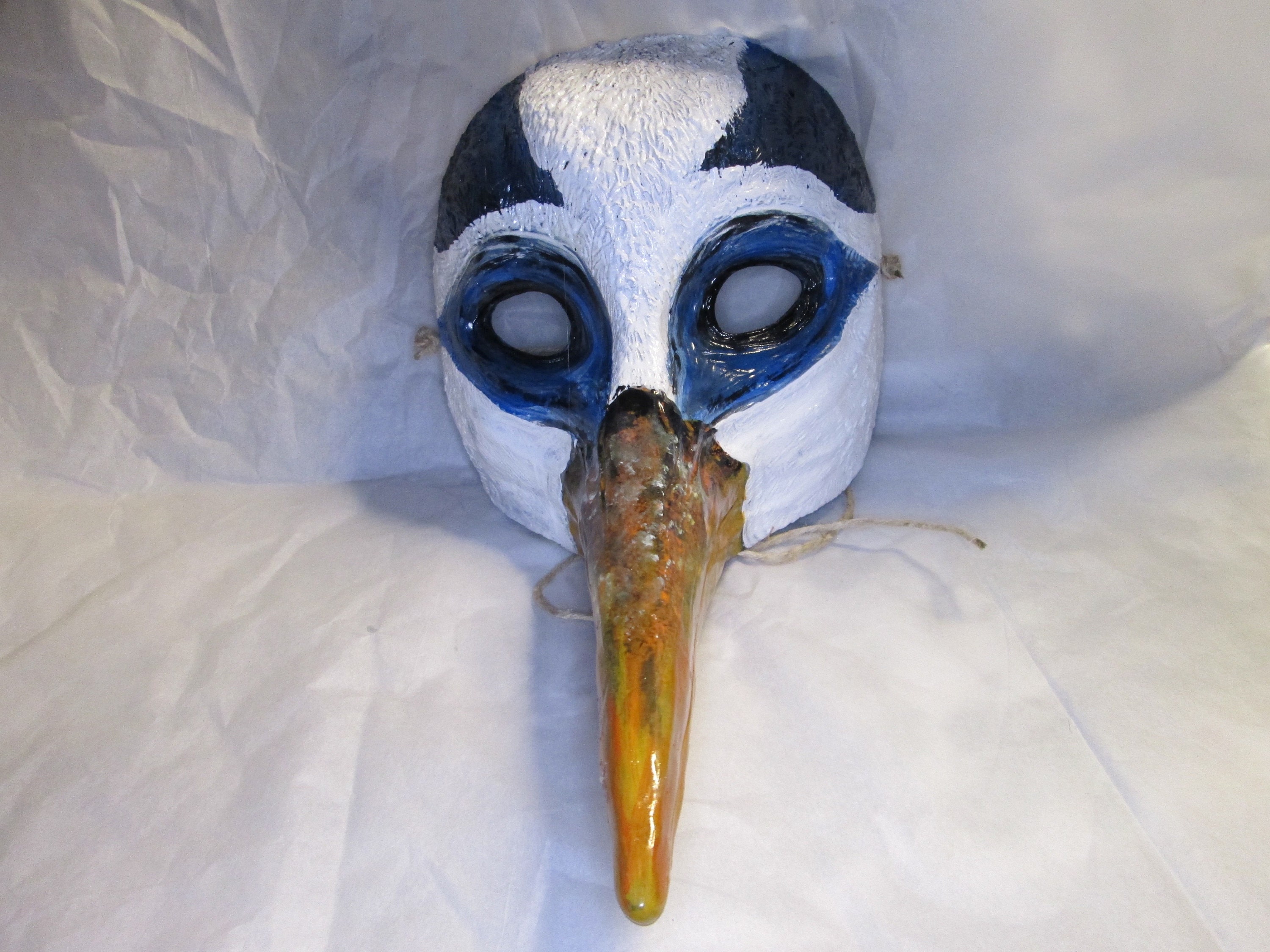 Egret mask masquerade mask large beak costume mask Fantasy | Etsy