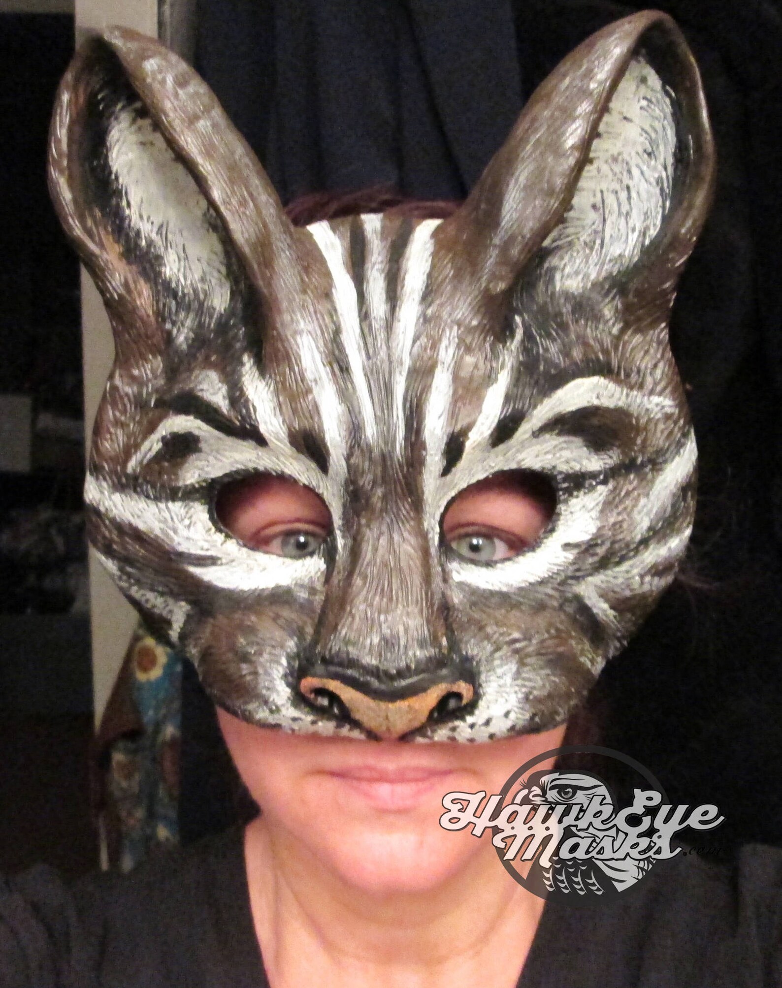 Cat Mask Costume Mask Masquerade Mask Neko Brown Tabby - Etsy