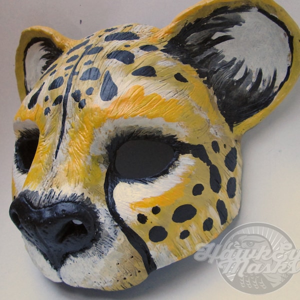 Cheetah Face Mask - Etsy