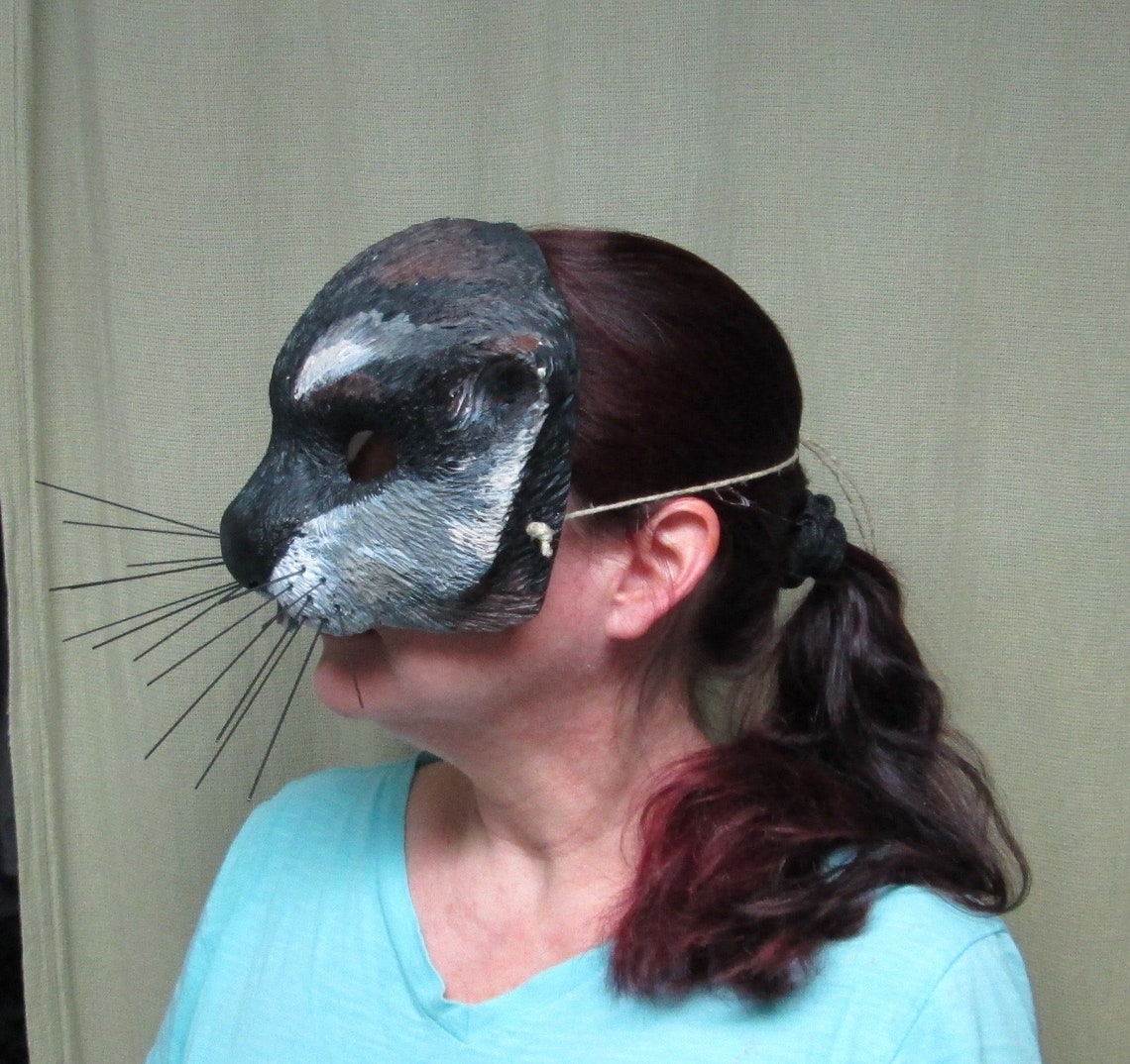 Marmot Lemming marmot mask woodland creature Lemming mask | Etsy