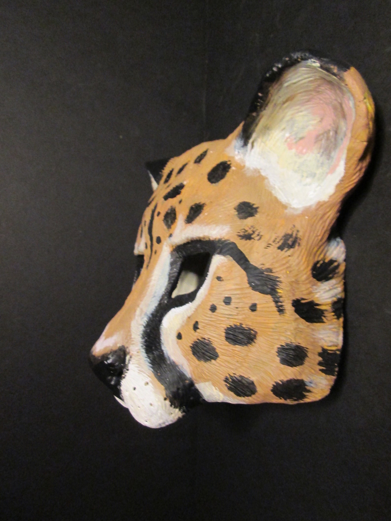 Cheetah Masquerade Mask Neko Hand Painted Mask Costume - Etsy