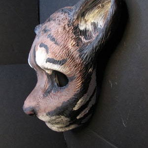 Tiger Cub Cat Mask, Big Cat, Hand Painted, Masquerade Mask, Animal ...