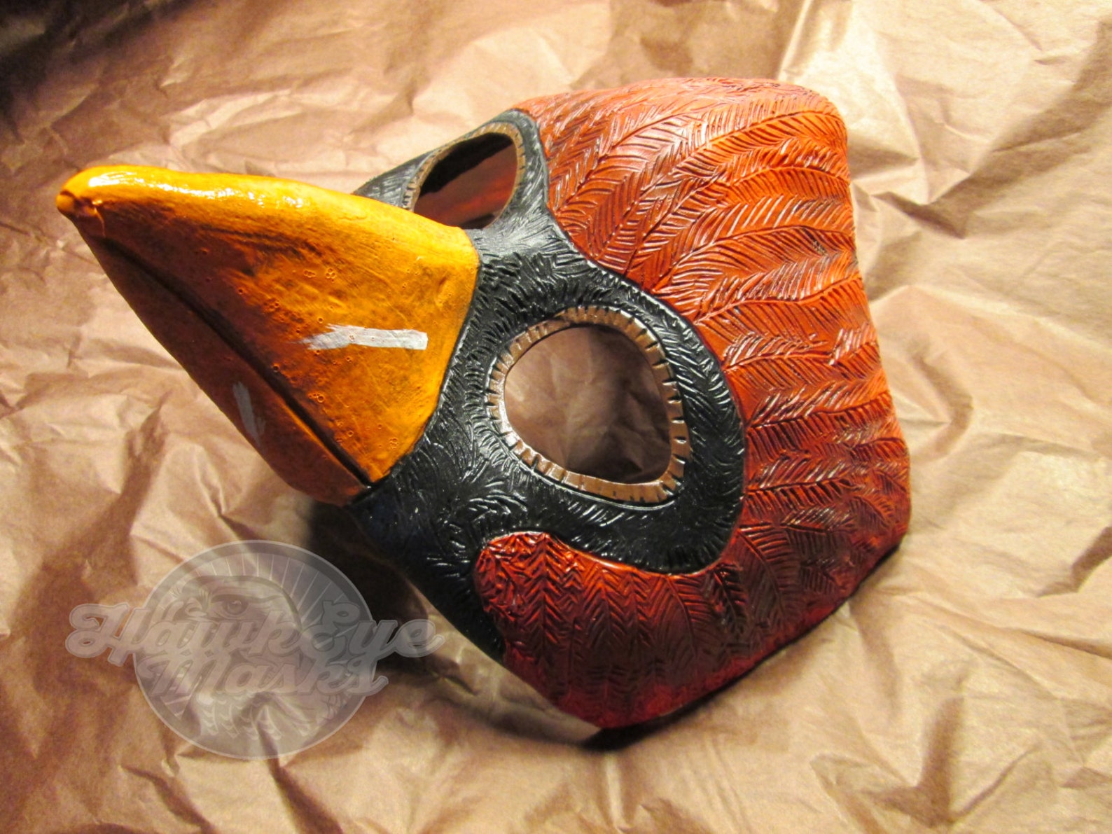 Redbird Cardinal Mask Halloween Mask Red Bird Cardinals | Etsy