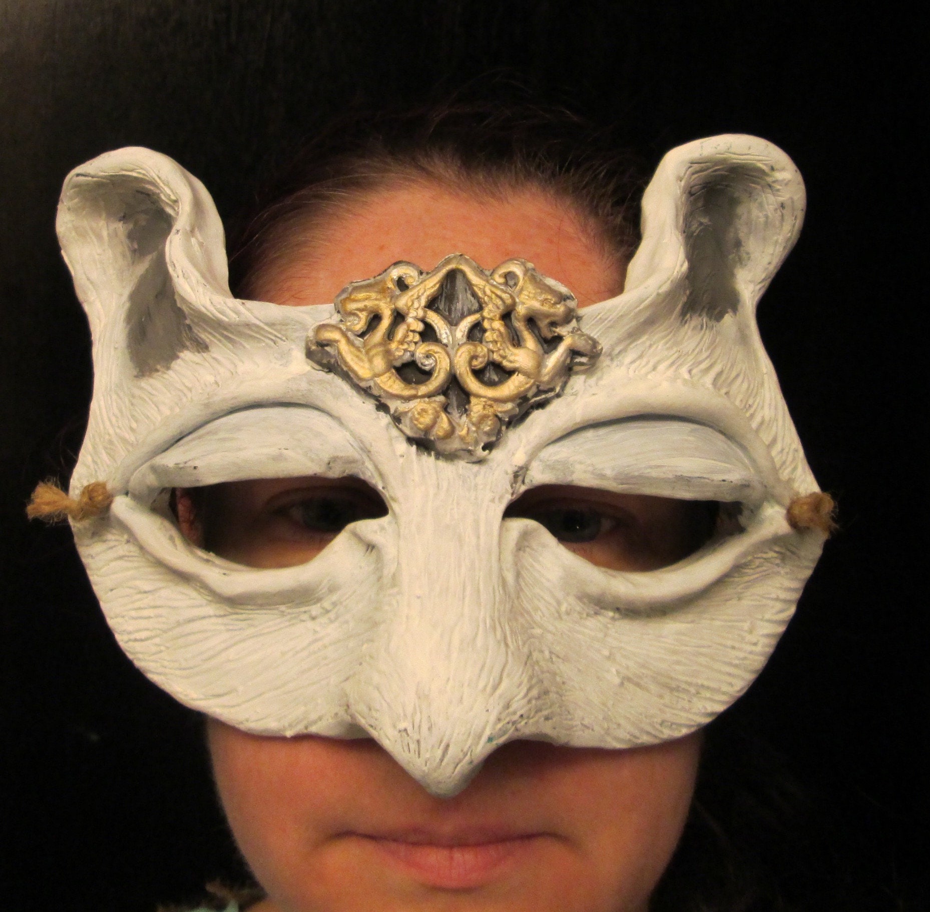 White Rabbit Mask Cute Rabbit Animal Mask Masquerade Mask - Etsy