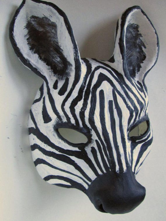 Zebra Horse Head Mask