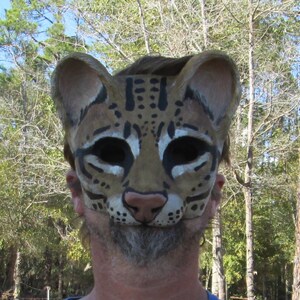 Ocelot, Wildcat Mask, Neko Cosplay, Jungle Cat, Animal Costume Mask ...